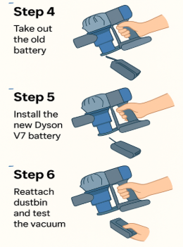 Changer Batterie Dyson V7